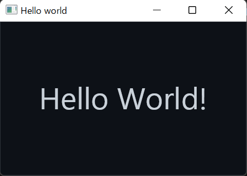 Hello World - Castella